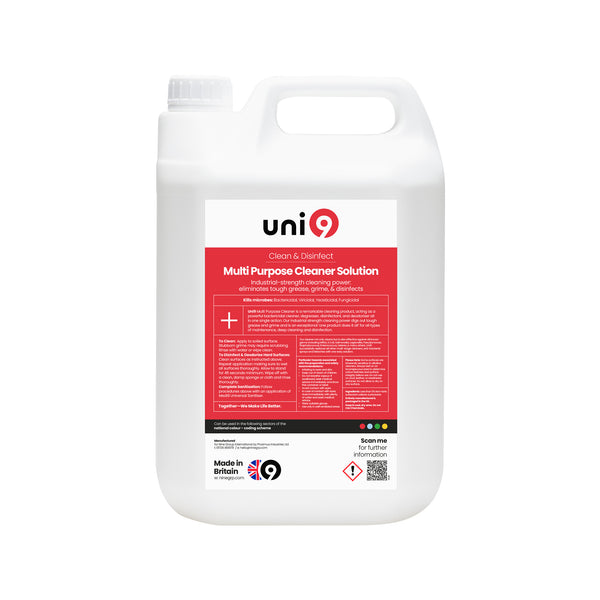Uni9 Multi Purpose Cleaner Detergent Sanitiser Disinfectant - Solution ...